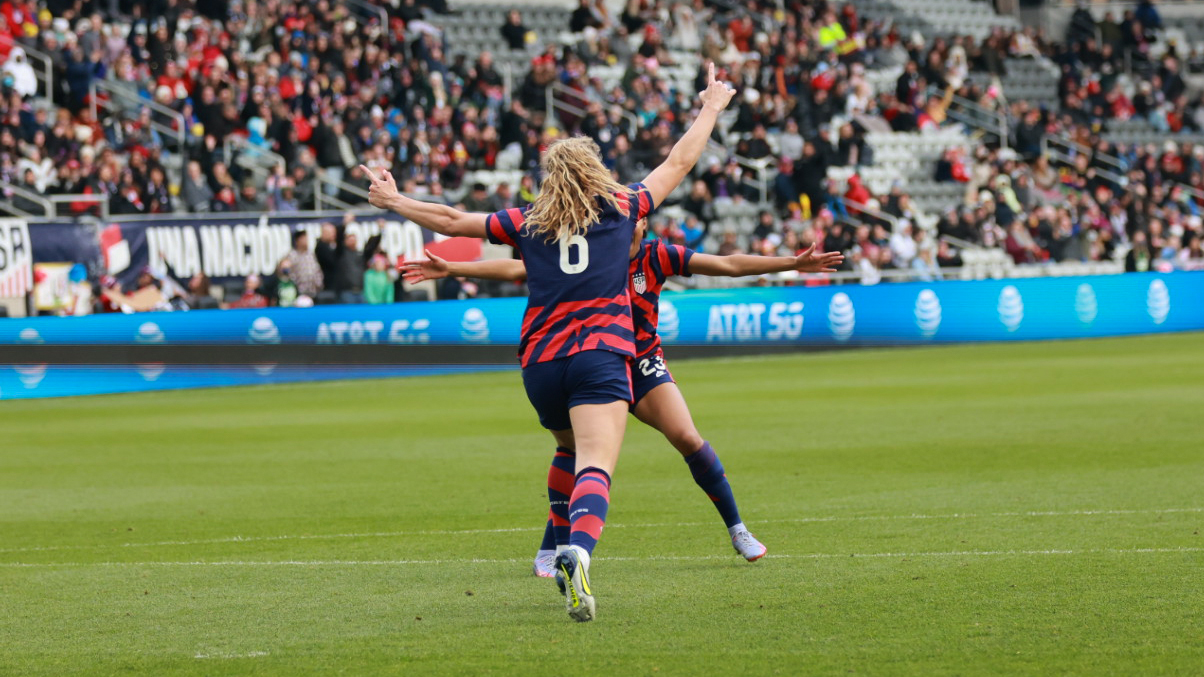 Watch: Jaelin Howell scores her first international goal - Racing ...