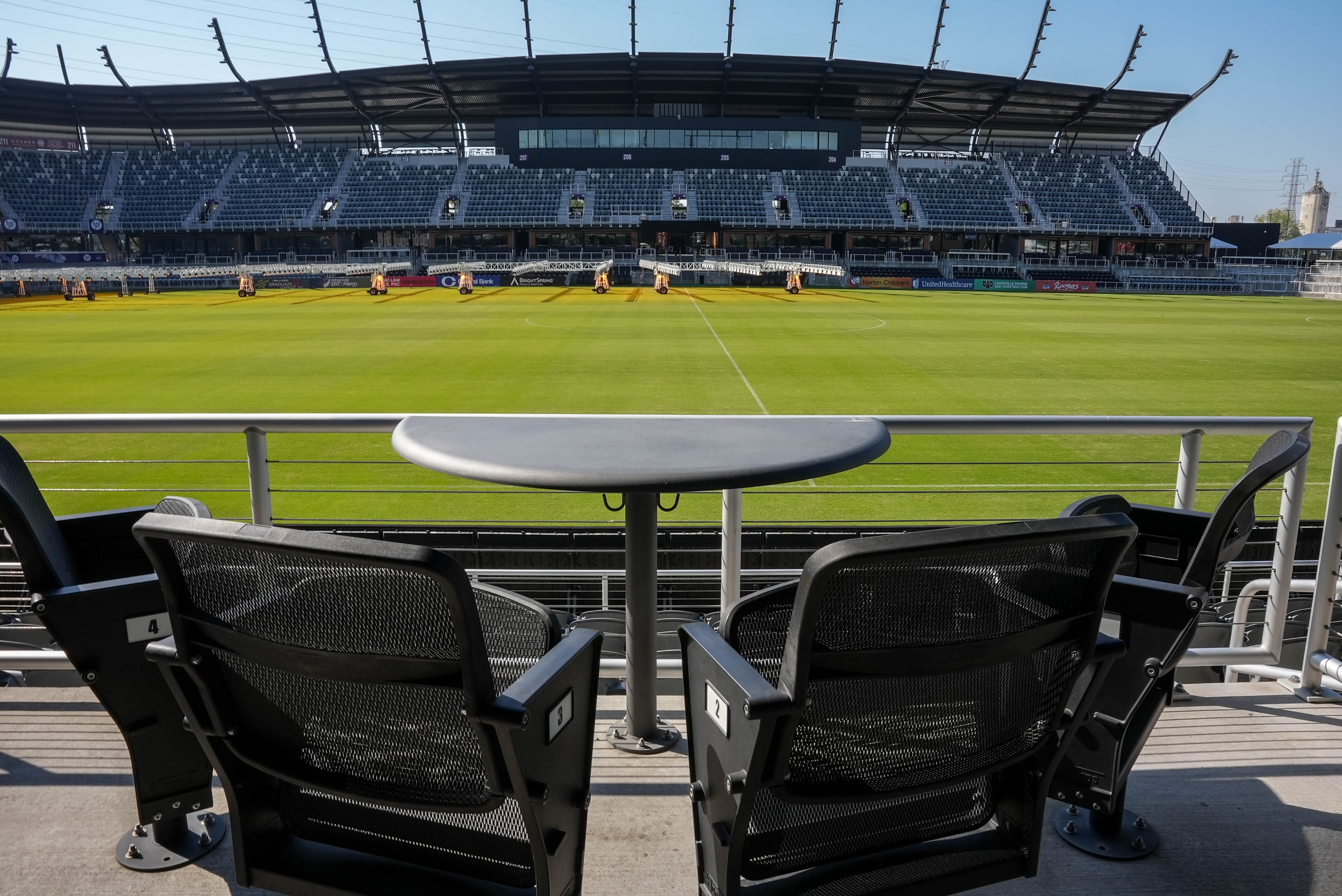 Ledge Table Seating - Racing Louisville FC
